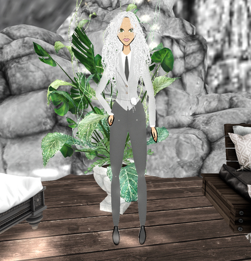 Second Life Marketplace - [SLZS] PMR Cardy Jersey Tailleur Suit (grey)